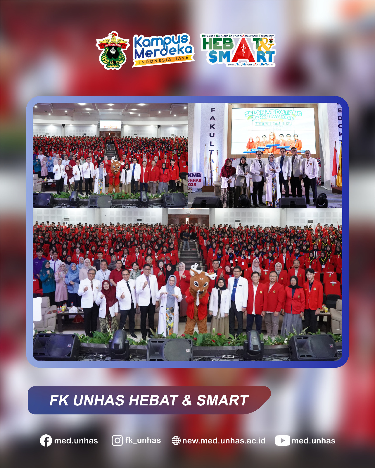 FK Unhas Sambut 602 Mahasiswa Baru Melalui PKKMB 2025 – FK UH